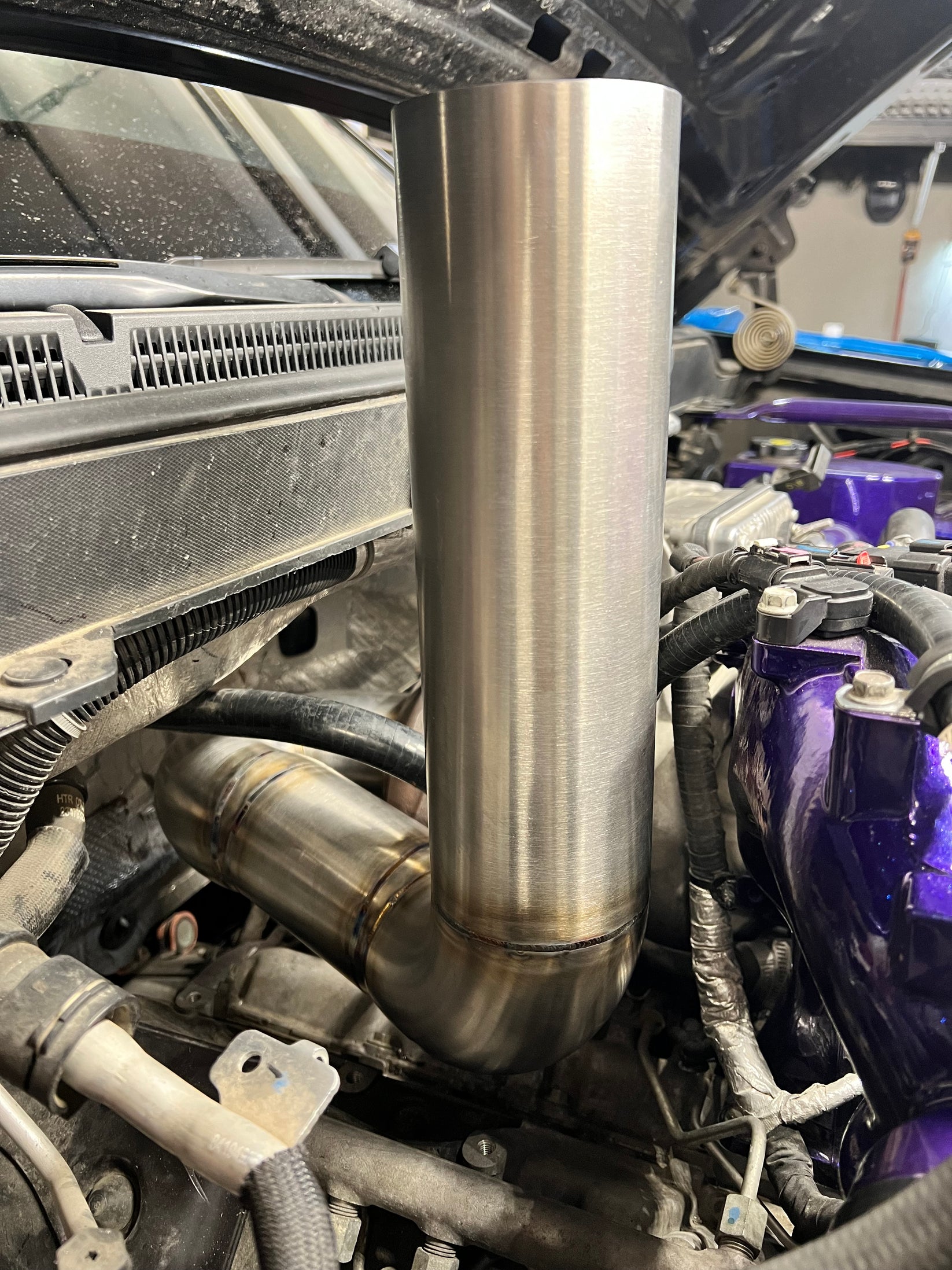 2017-2025 L5P Duramax Hood Stack Kit – Felder Kustom Fabrication