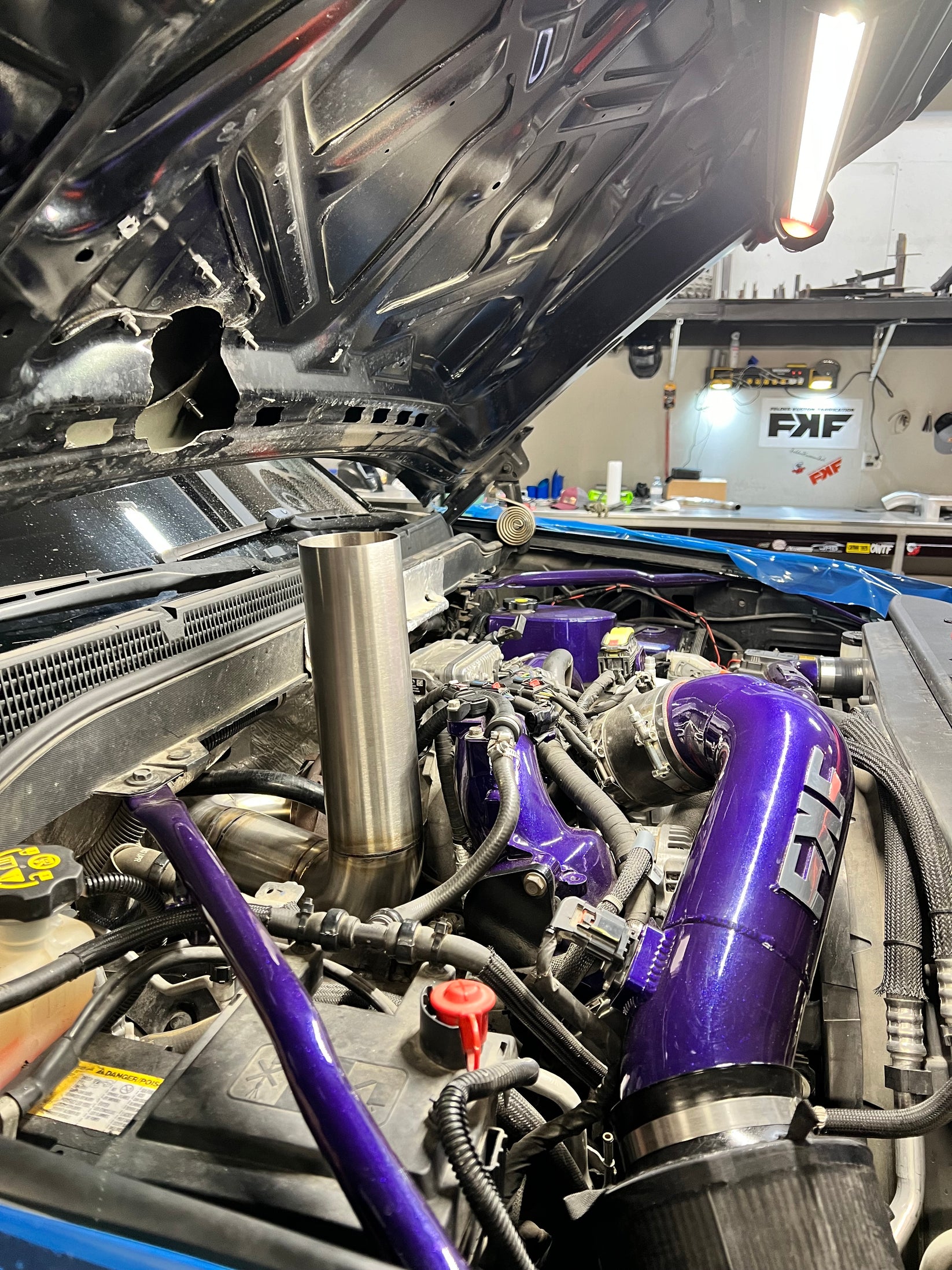 2017-2025 L5P Duramax Hood Stack Kit – Felder Kustom Fabrication